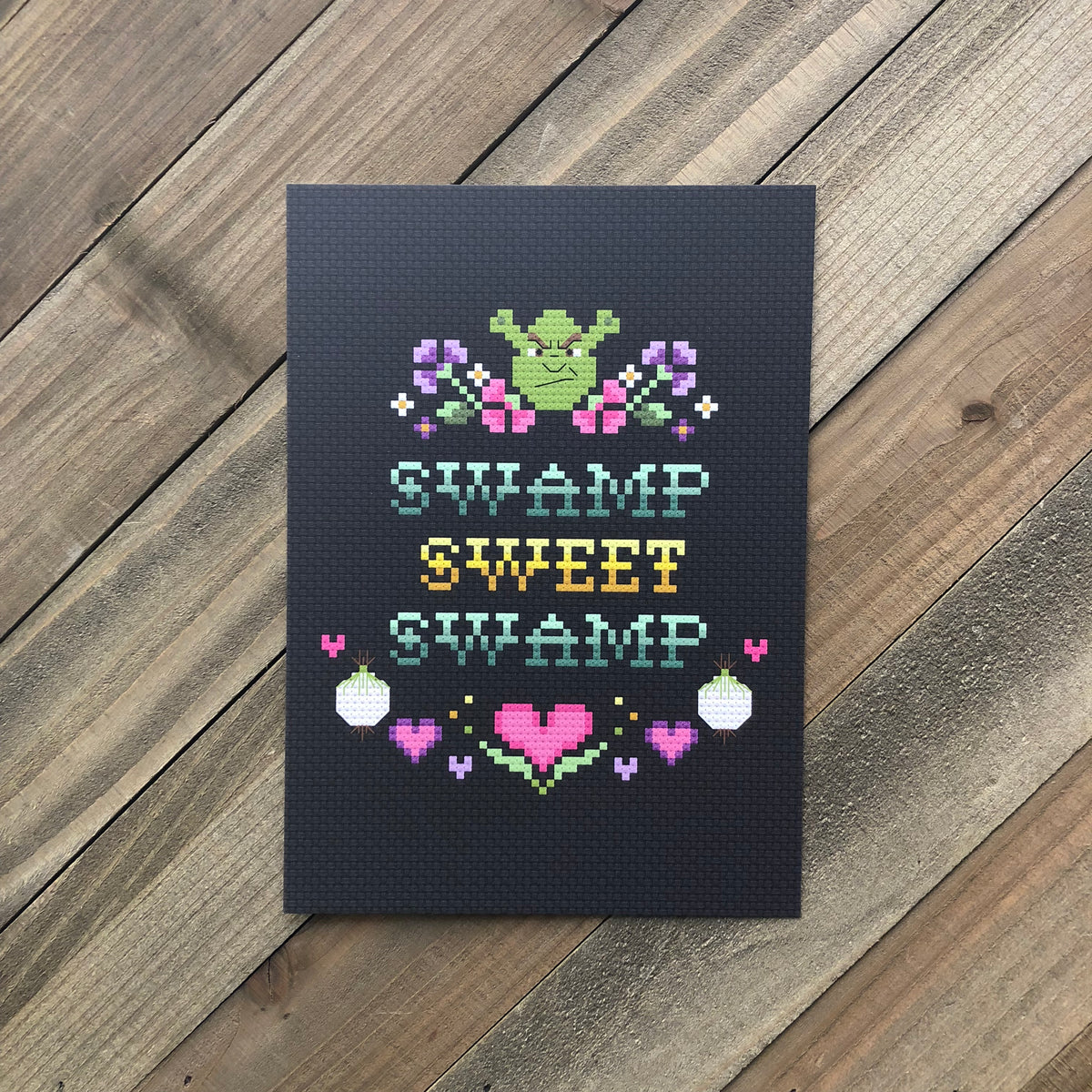 Swamp Sweet Swamp Cross Stitch Art Print – Grandma Girl Designs